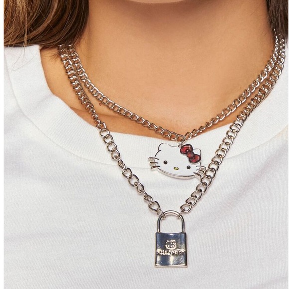 Hello Kitty | Jewelry | Nwt Hello Kitty Double Lock Chain | Poshmark
